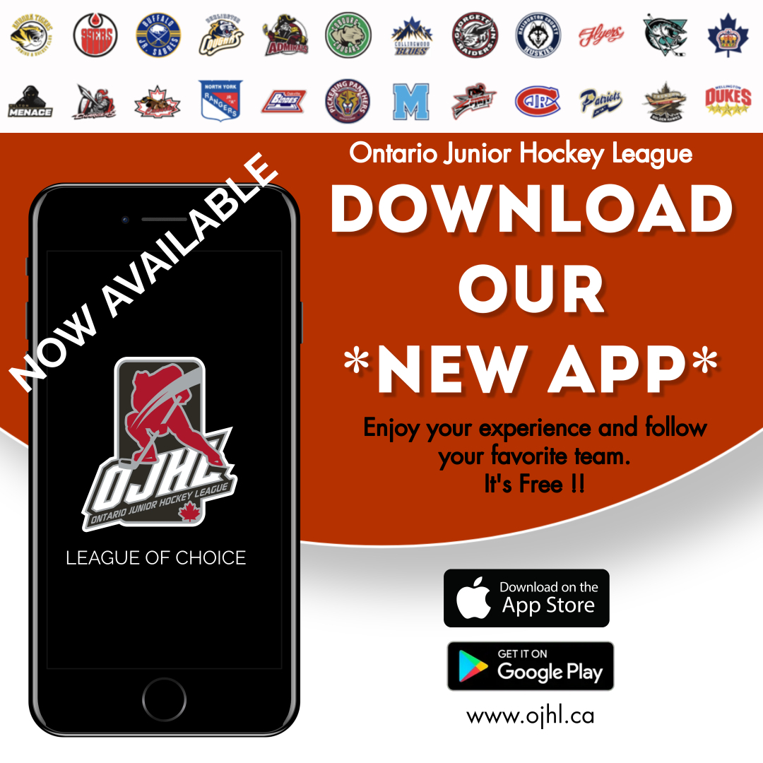 DOWNLOAD OUR NEW APP | Ontario Junior Hockey League