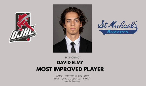ST. MIKE’S ELMY VOTED OJHL’S MOST IMPROVED PLAYER | Ontario Junior ...