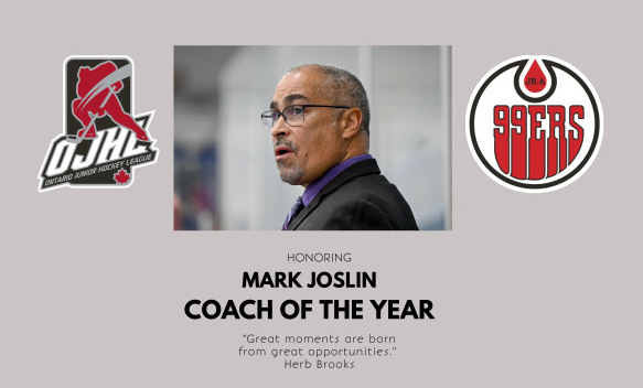 BRANTFORD’S JOSLIN NAMED OJHL COACH OF THE YEAR | Ontario Junior Hockey ...