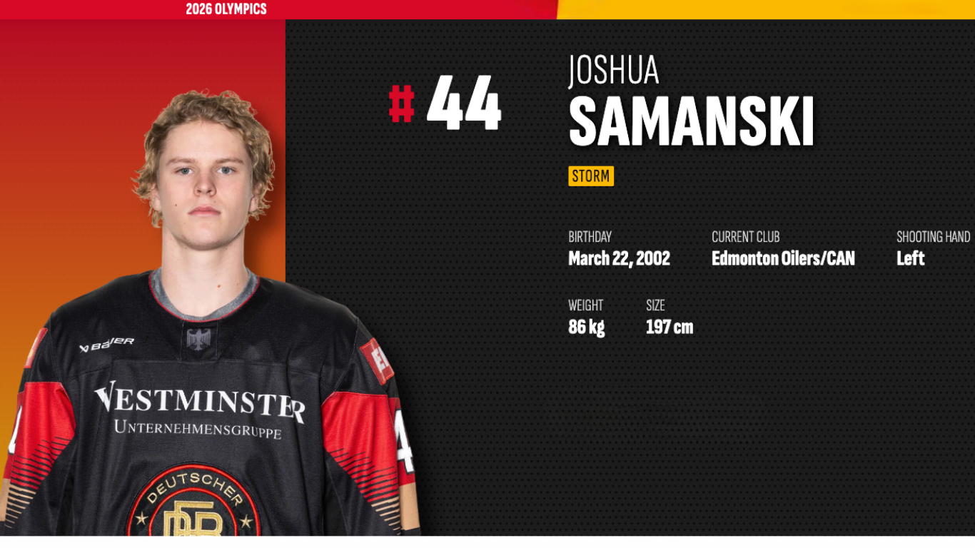 OJHL ALUMNUS JOSH SAMANSKI PLAYING FOR GERMANY AT OLYMPICS | Ontario ...